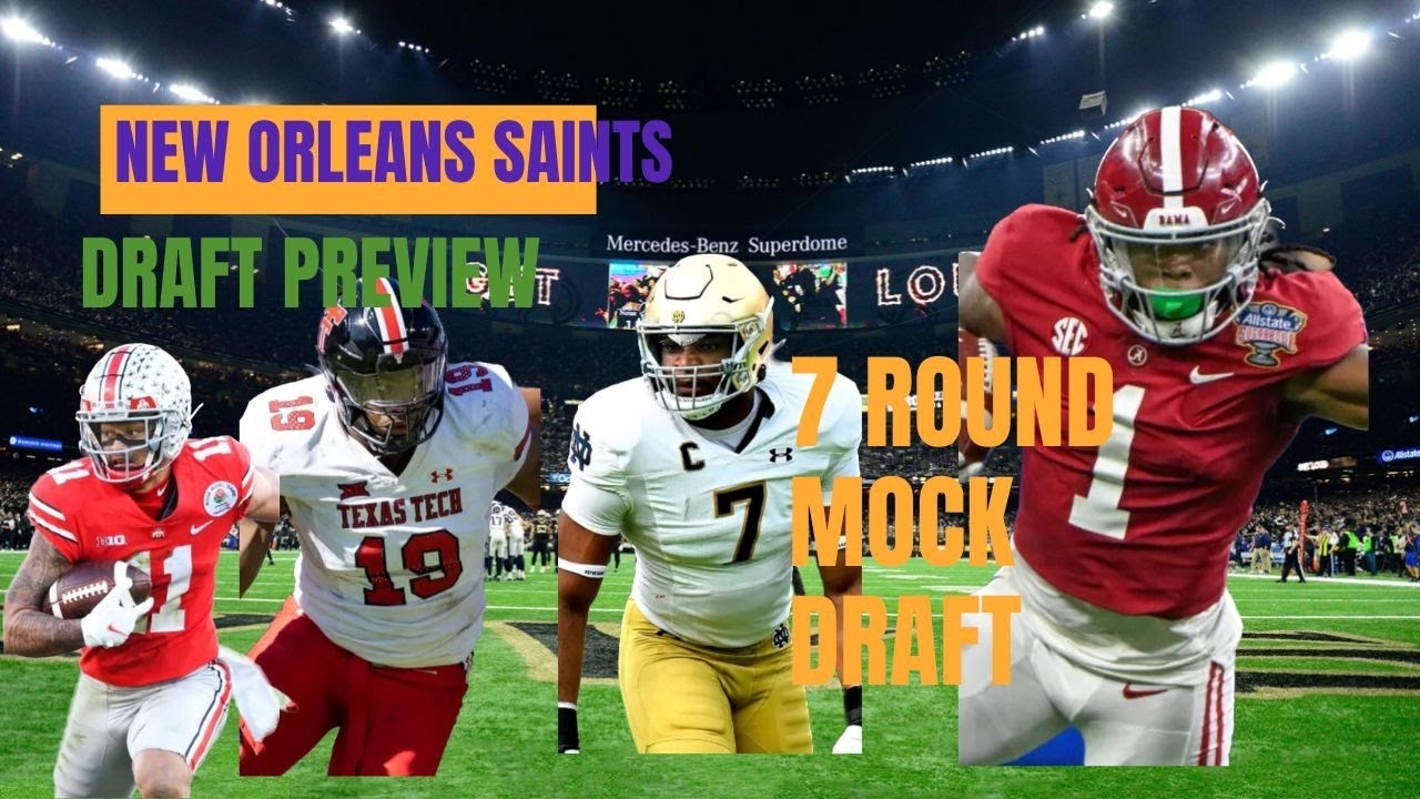 THE KICKBACK SAINTS DRAFT PREVIEW 7 ROUND MOCK DRAFT - YouTube