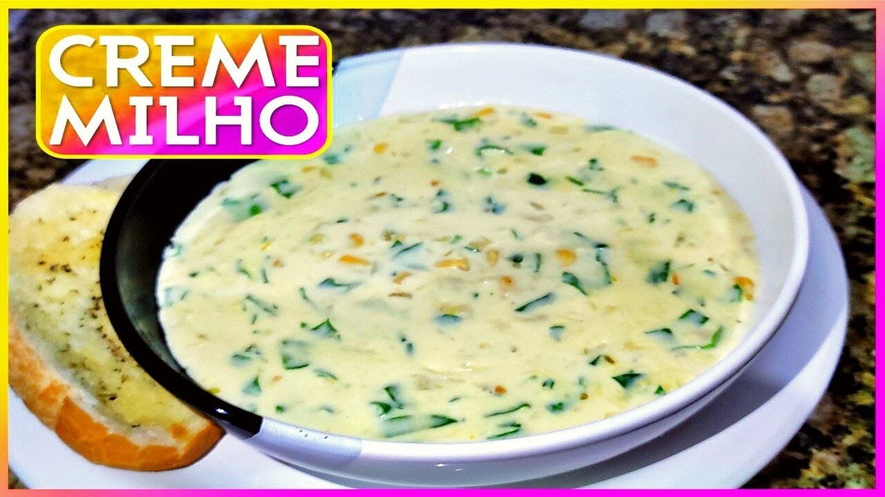 Creme de Milho SUPER CREMOSO - Poucos Ingredientes e muito Rápido ...