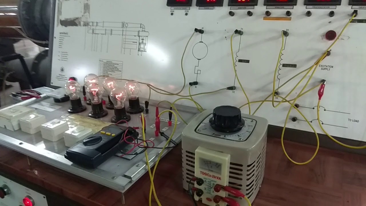 Beban listrik 1phasa pada PLTA di lab konversi energi - YouTube