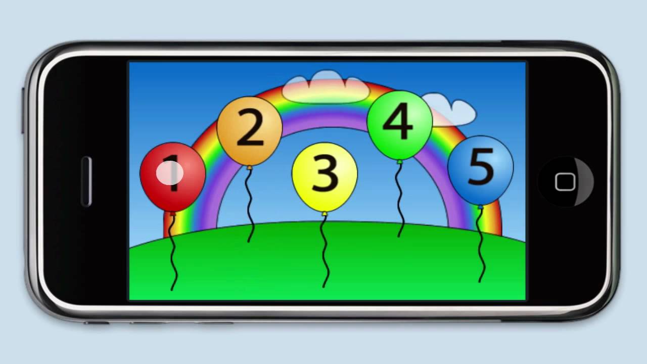 My 1 To 5 iPhone kids learning game - YouTube