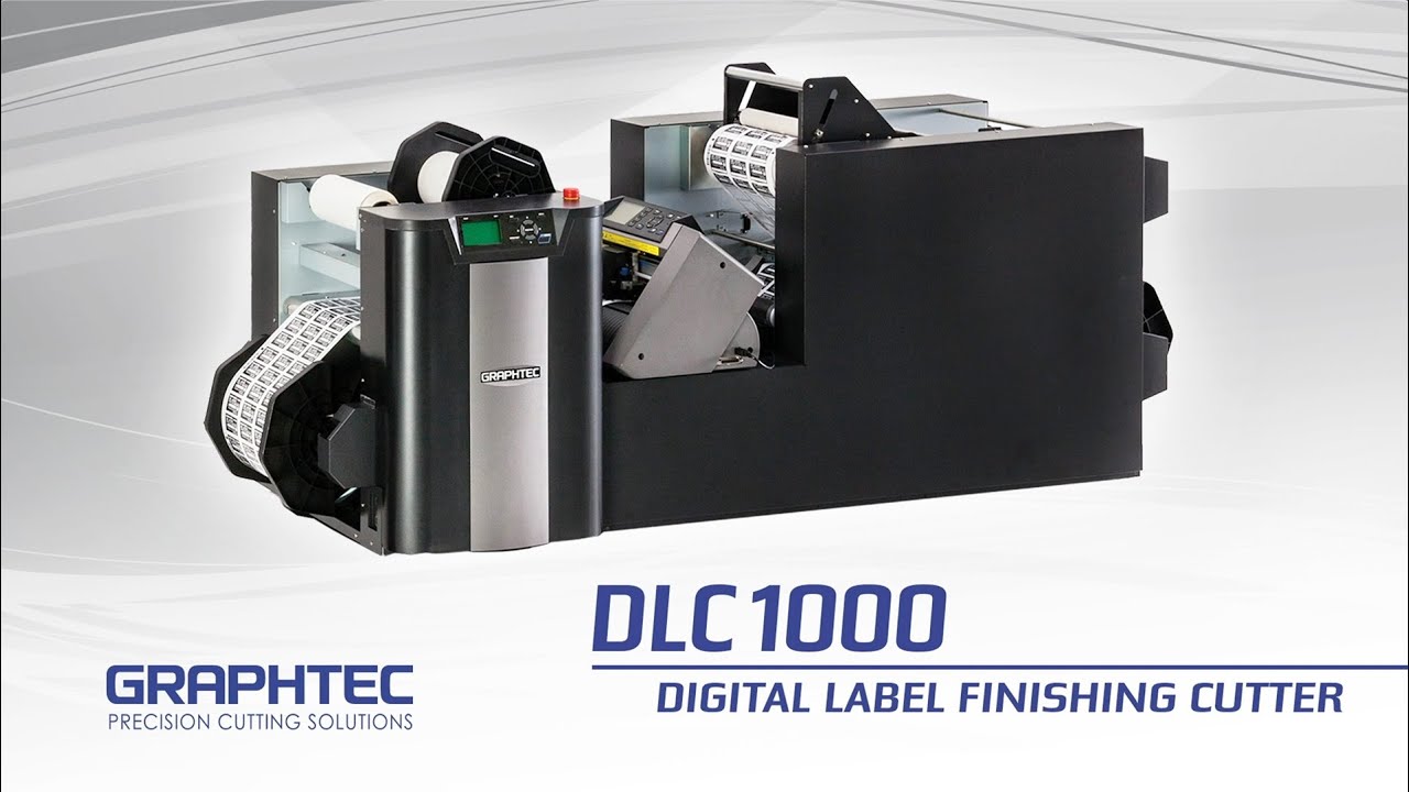 Graphtec DLC1000 Digital Finishing Label Cutter Introduction - YouTube