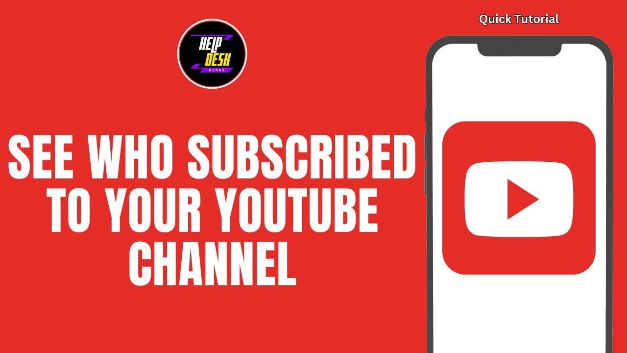 How To See Who Subscribed To Your YouTube Channel - YouTube