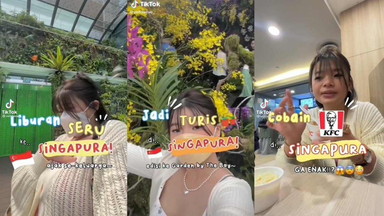 🌿 Tiktok trip Singapura part 1 //Seru banget😍@veliaveve - YouTube