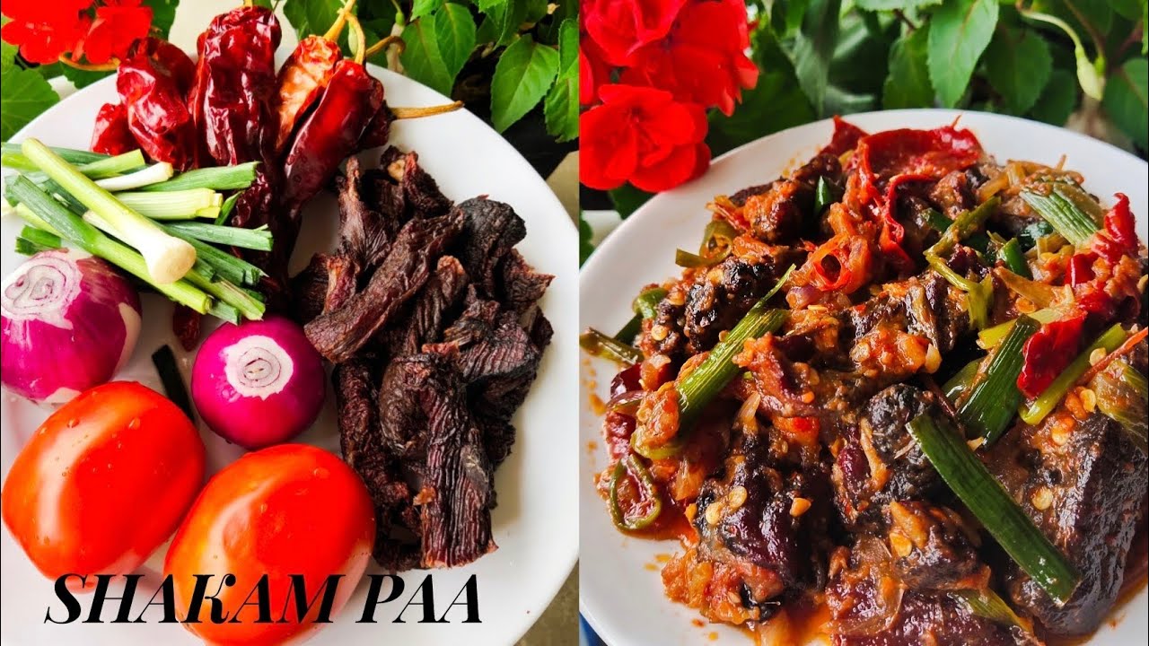 Shakam paa | dried smoked beef | BHUTANESE CUISINE. - YouTube