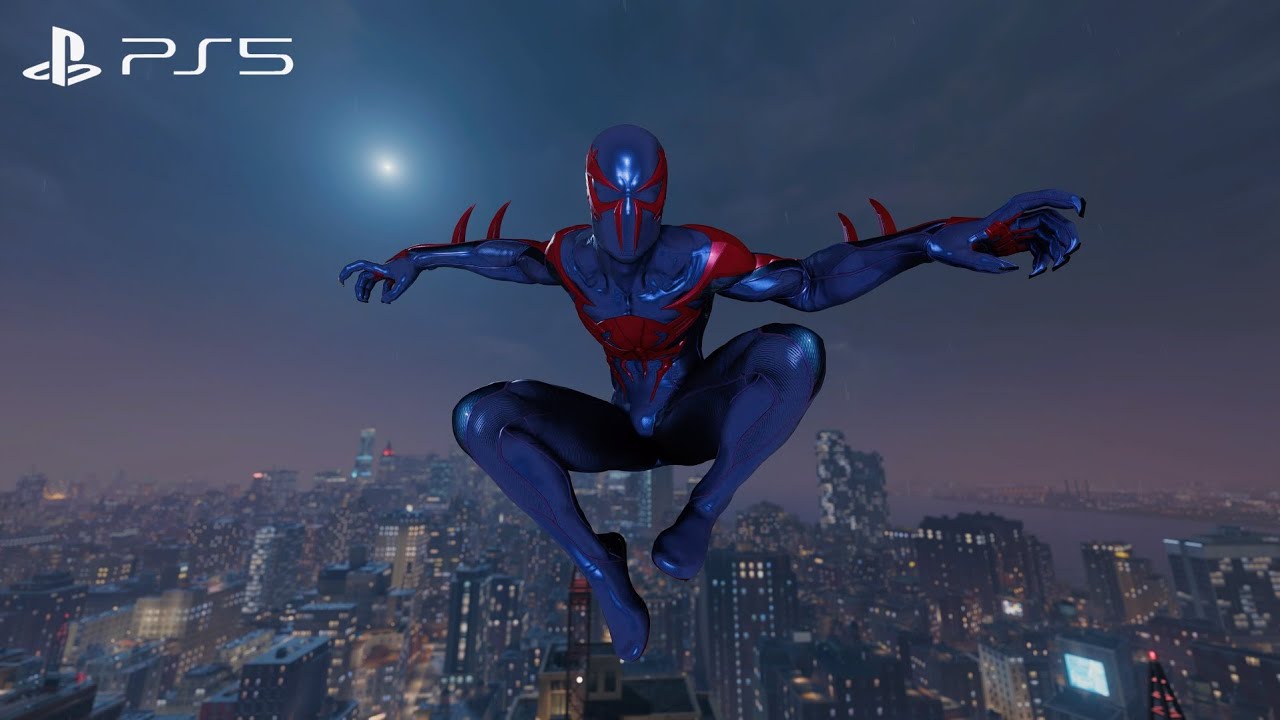 Spider Man Remastered Ps5 2099 Suit Free Roam In 60fps Rt Youtube