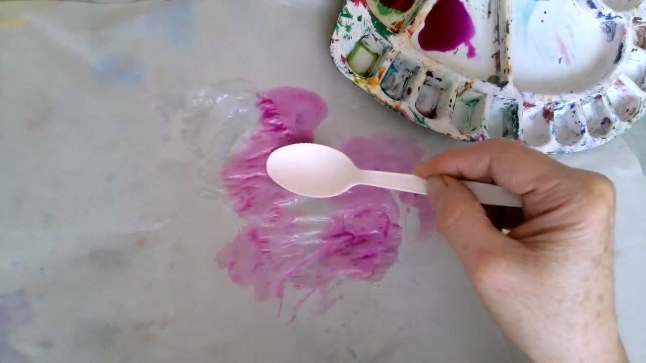 Demo 1 colour washed paper - YouTube