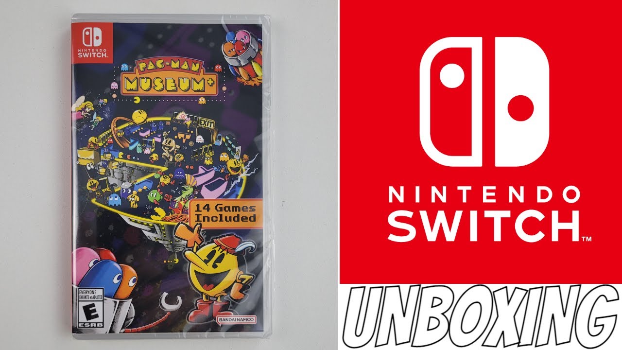 PAC MAN MUSEUM PLUS GAME UNBOXING - YouTube