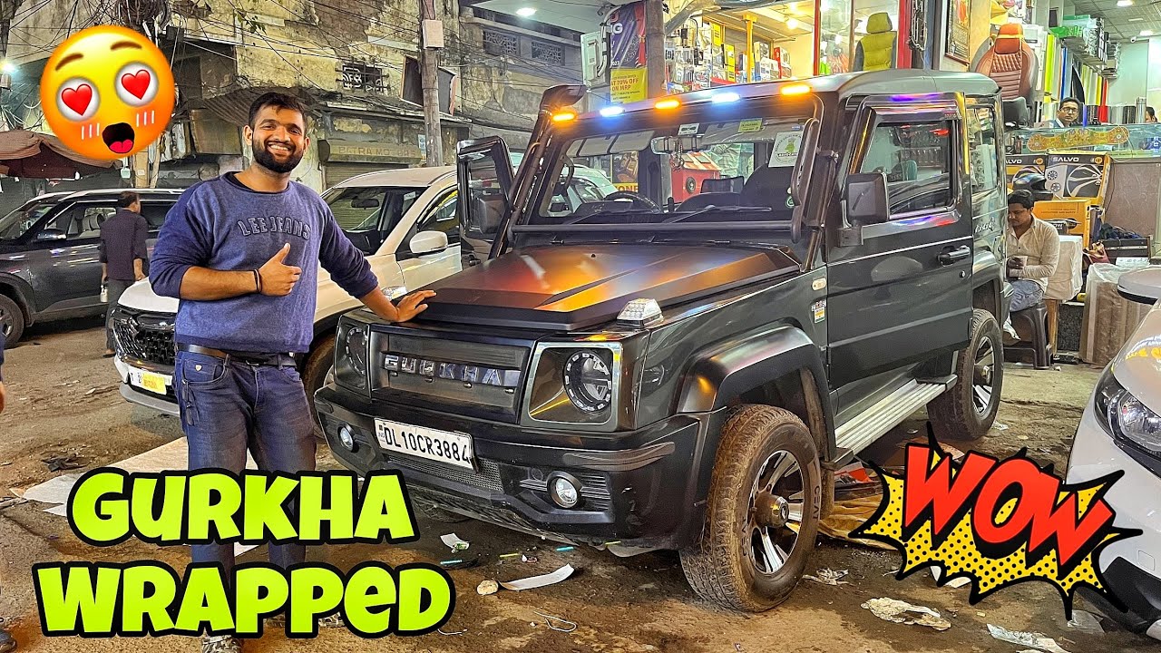 FORCE GURKHA Half Body Wrapped | Wrapped in Black | Gurkha Modified in ...