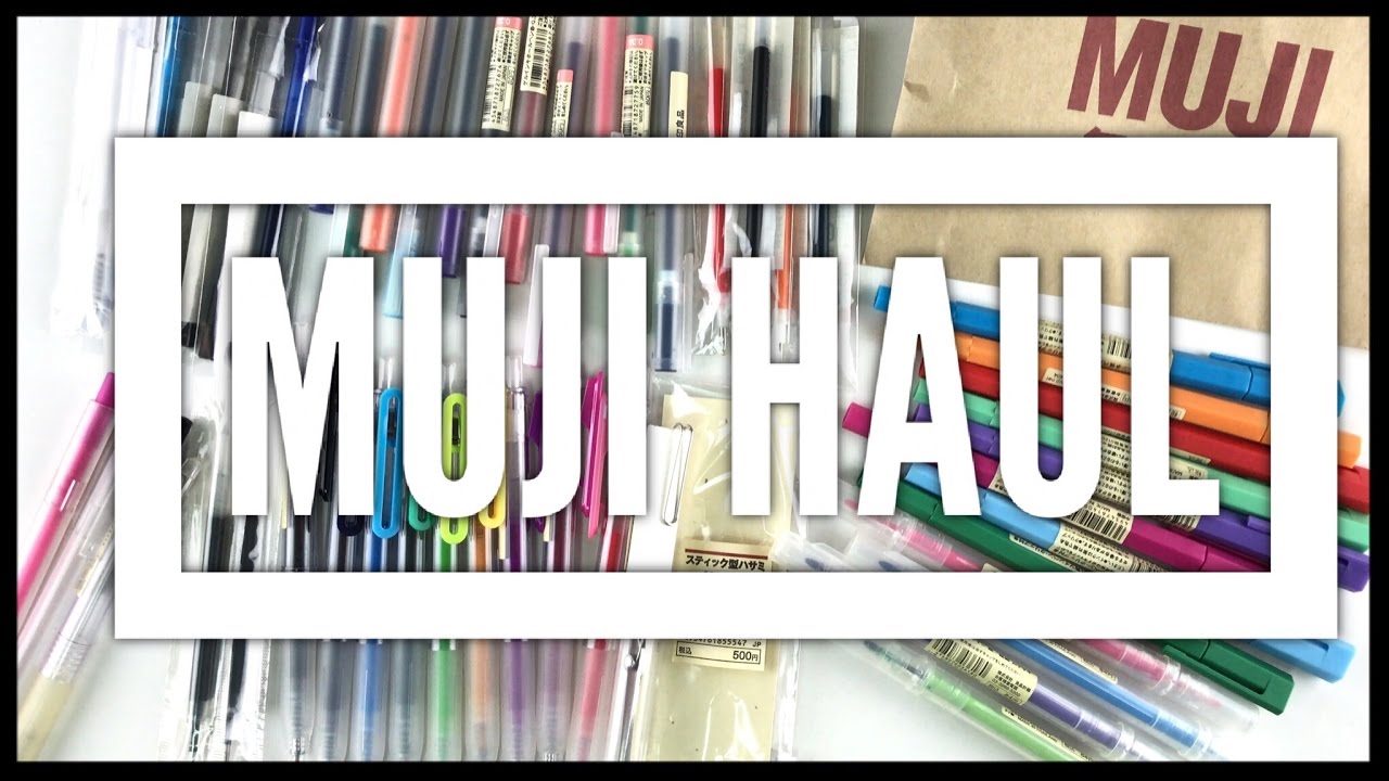 HAUL | MUJI Stationery Collection - YouTube
