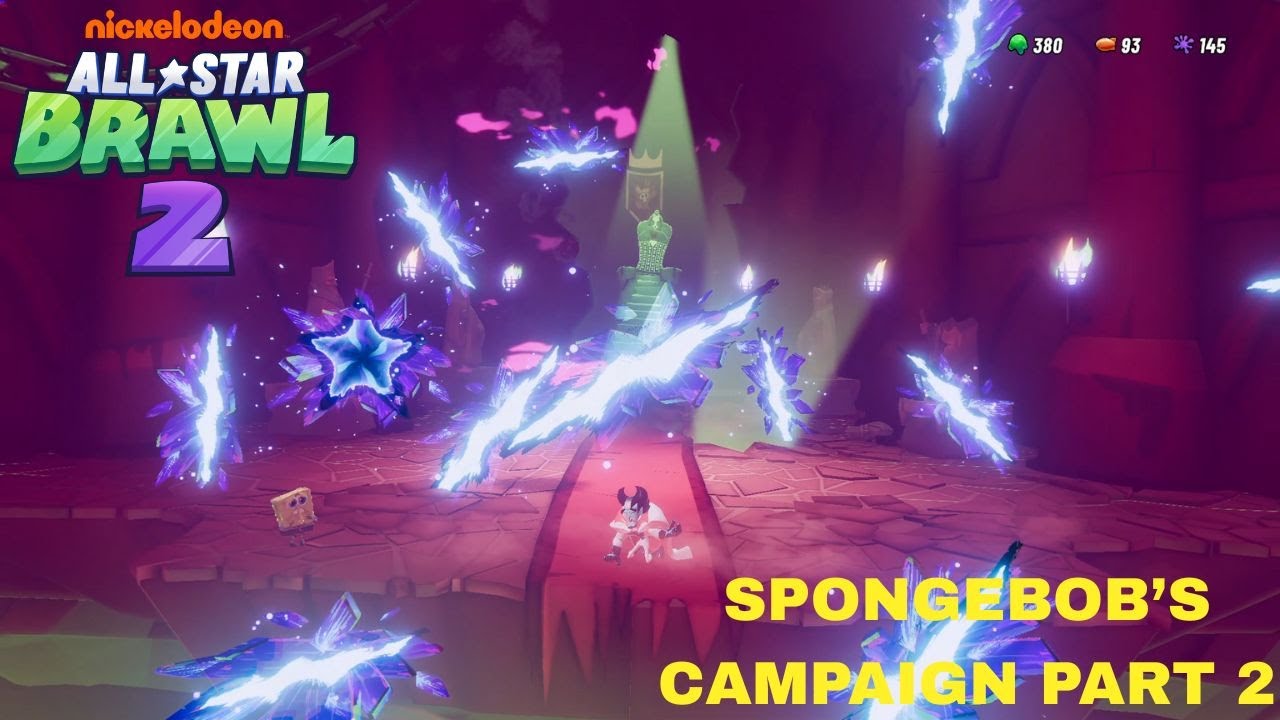 Nickelodeon All-Star Brawl 2: SpongeBob's Campaign Part 2 - The Sponge ...