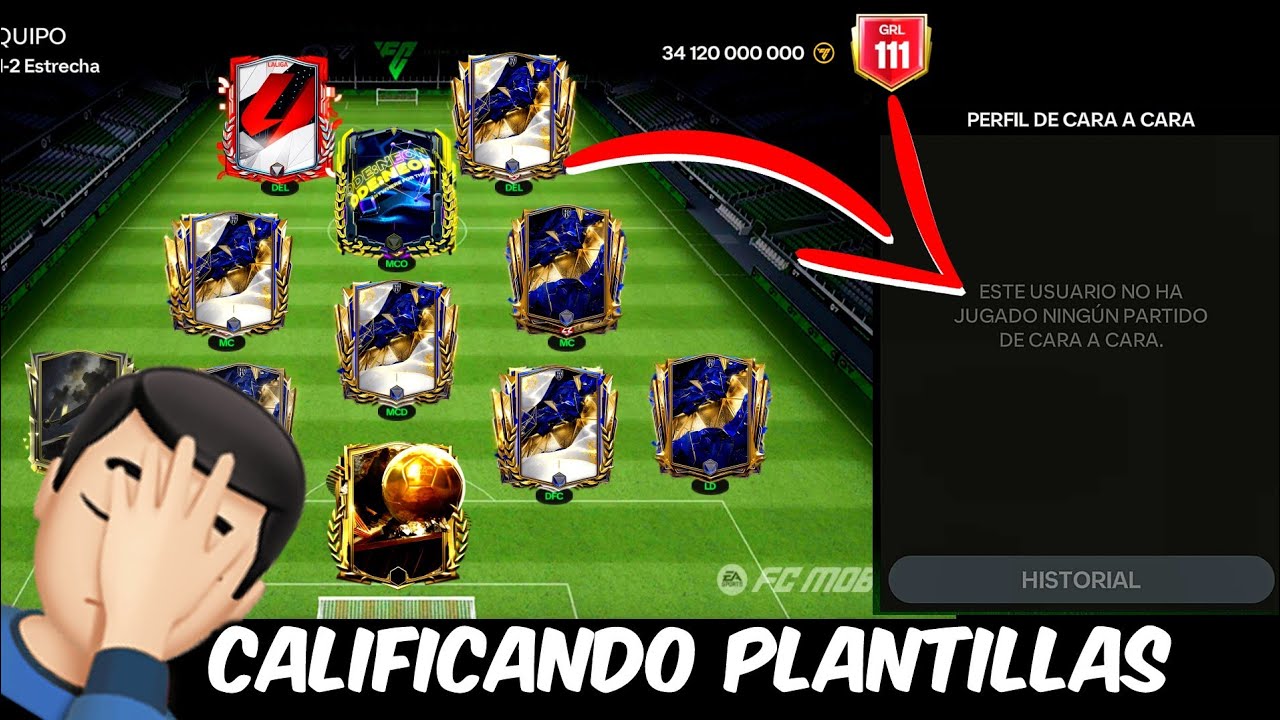 Evaluando la plantilla PRO PLAYER que nunca compite en cara a cara 🤦‍♂️ ...