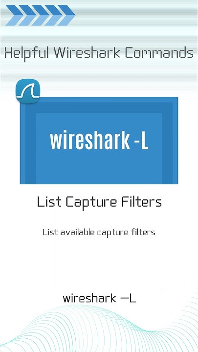 Wireshark Commands List Capture Filters - YouTube