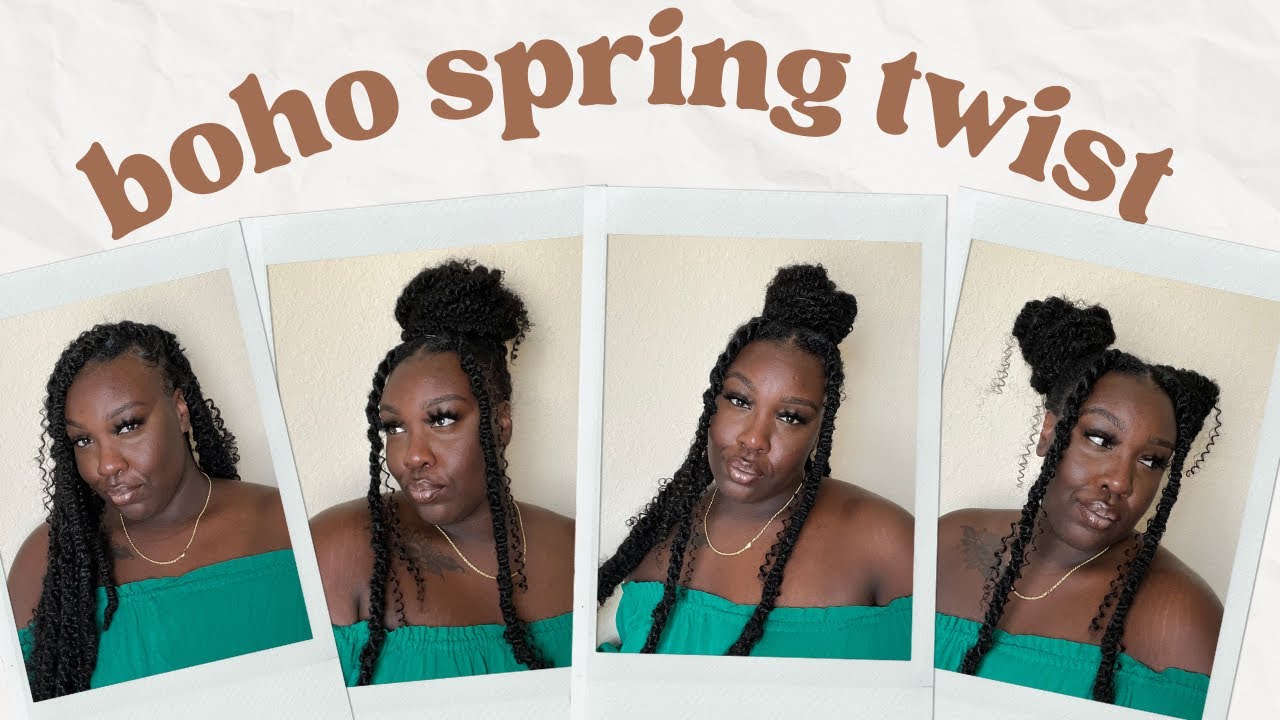 |BEGINNER FRIENDLY| Large/Jumbo Boho Spring Twist |NO BRAID||NO CROCHET ...