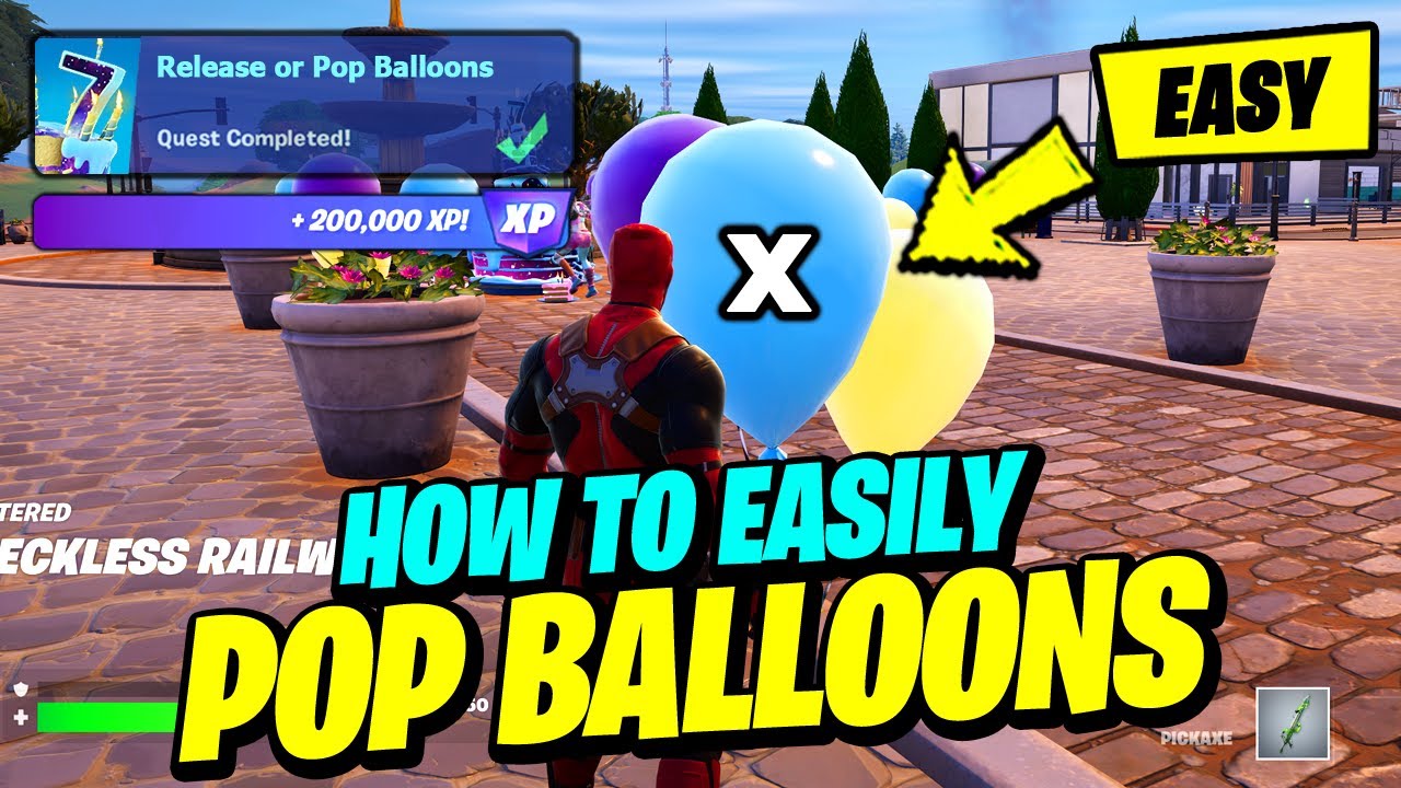 How to EASILY Release or Pop Balloons & ALL Balloons Locations ...