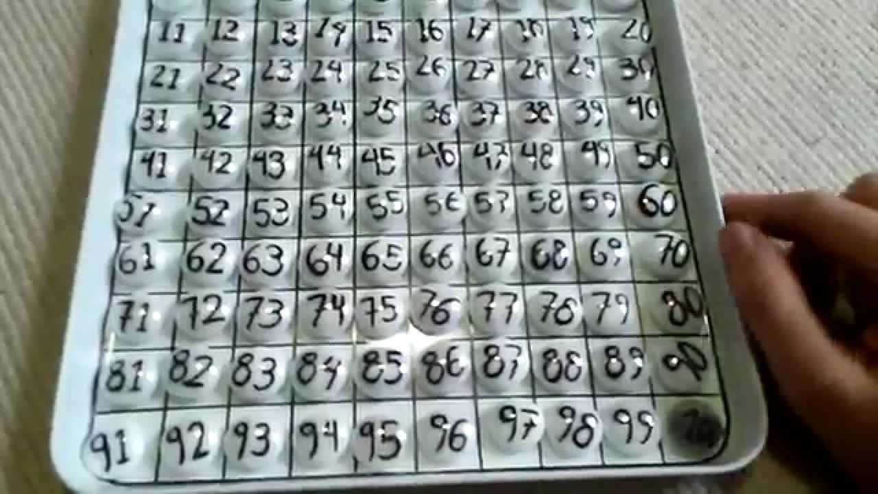 How to make and use the Montessori hundred board - YouTube