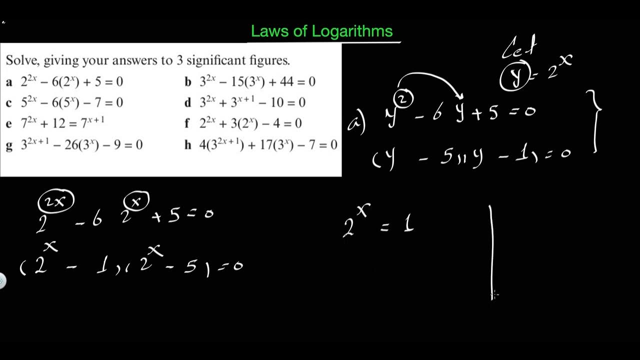 Solving equations using logarithms (P2) - YouTube
