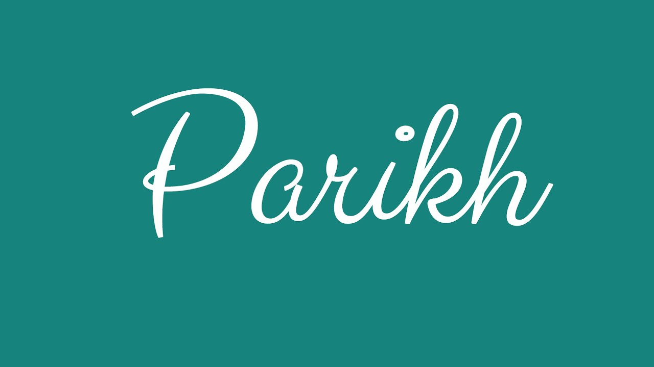 Learn how to Sign the Name Parikh Stylishly in Cursive Writing - YouTube