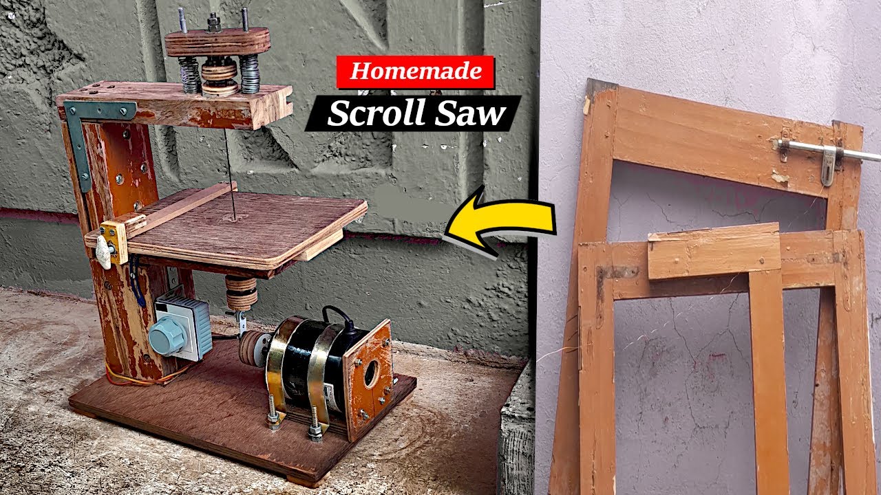 I Made A Scroll Saw From Scratch | Wood Working - YouTube