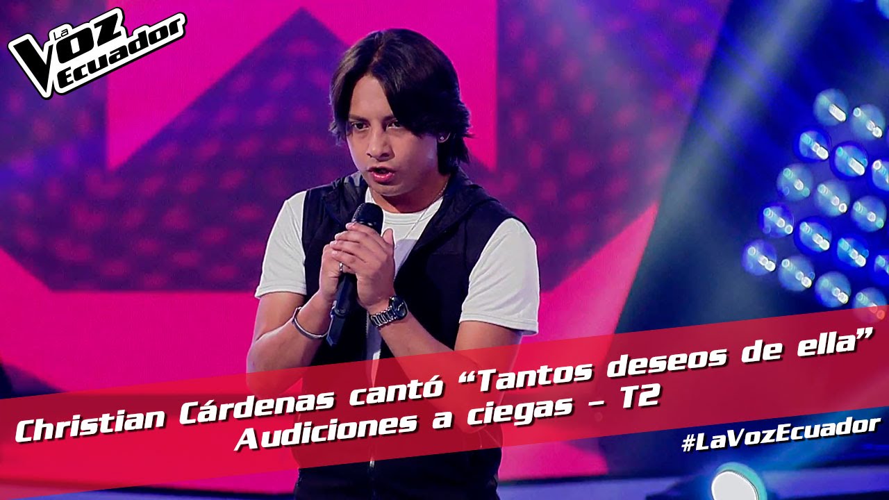Christian Cárdenas cantó “Tantos deseos de ella” - Audiciones a ciegas ...