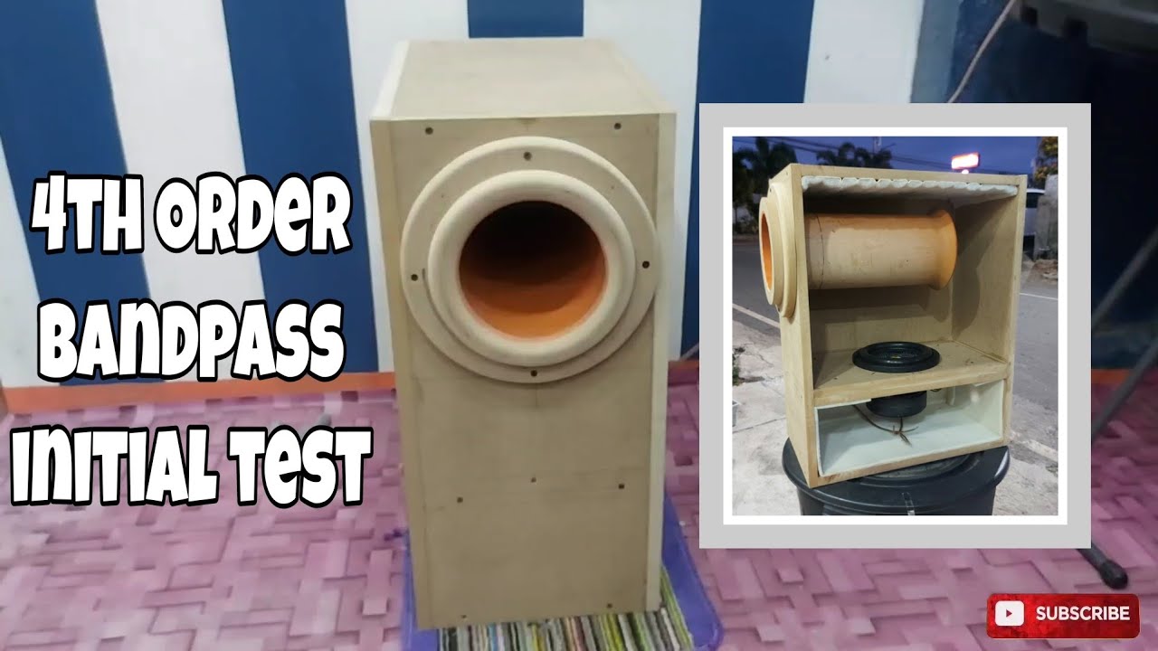 4th order bandpass subwoofer box for home theater system initial test # ...