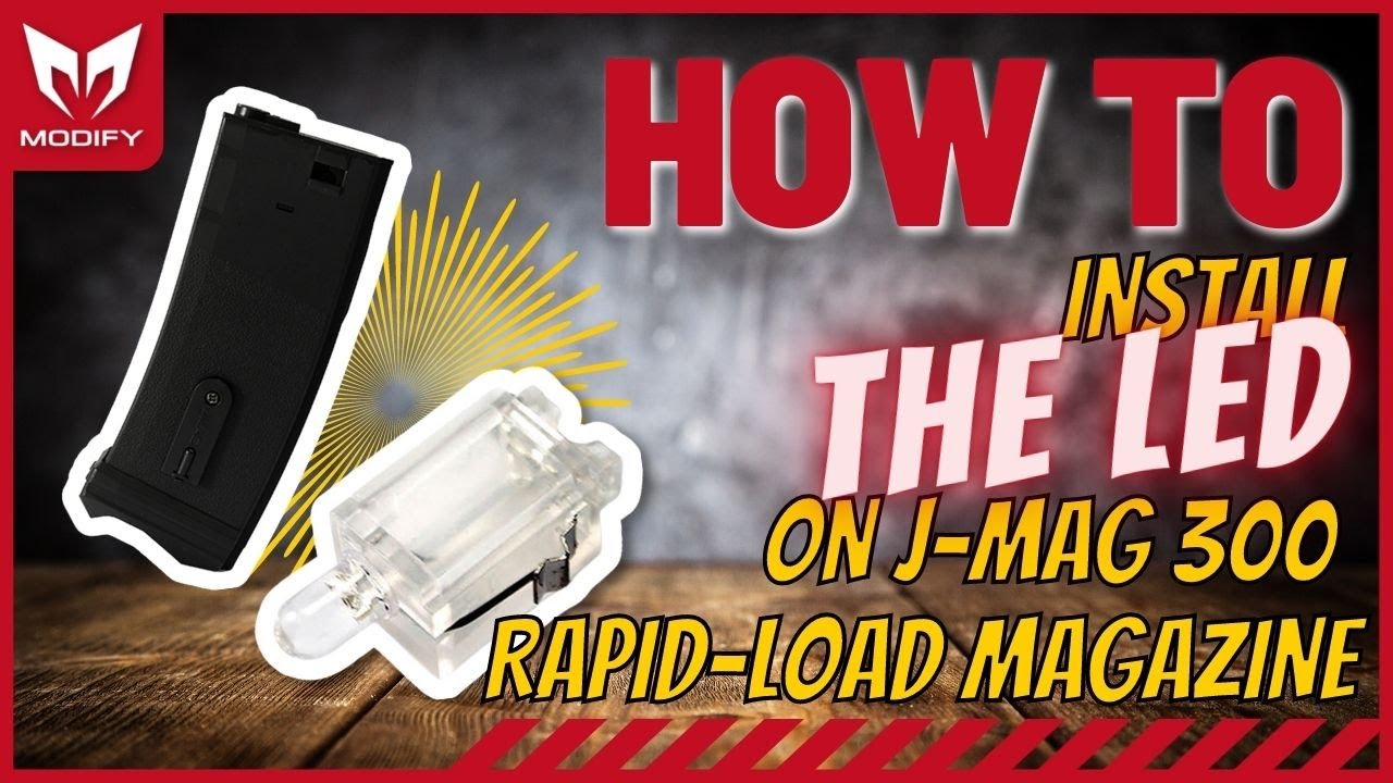 【Tutorial】How to install the LED on J-Mag 300 rapid-load magazine ...