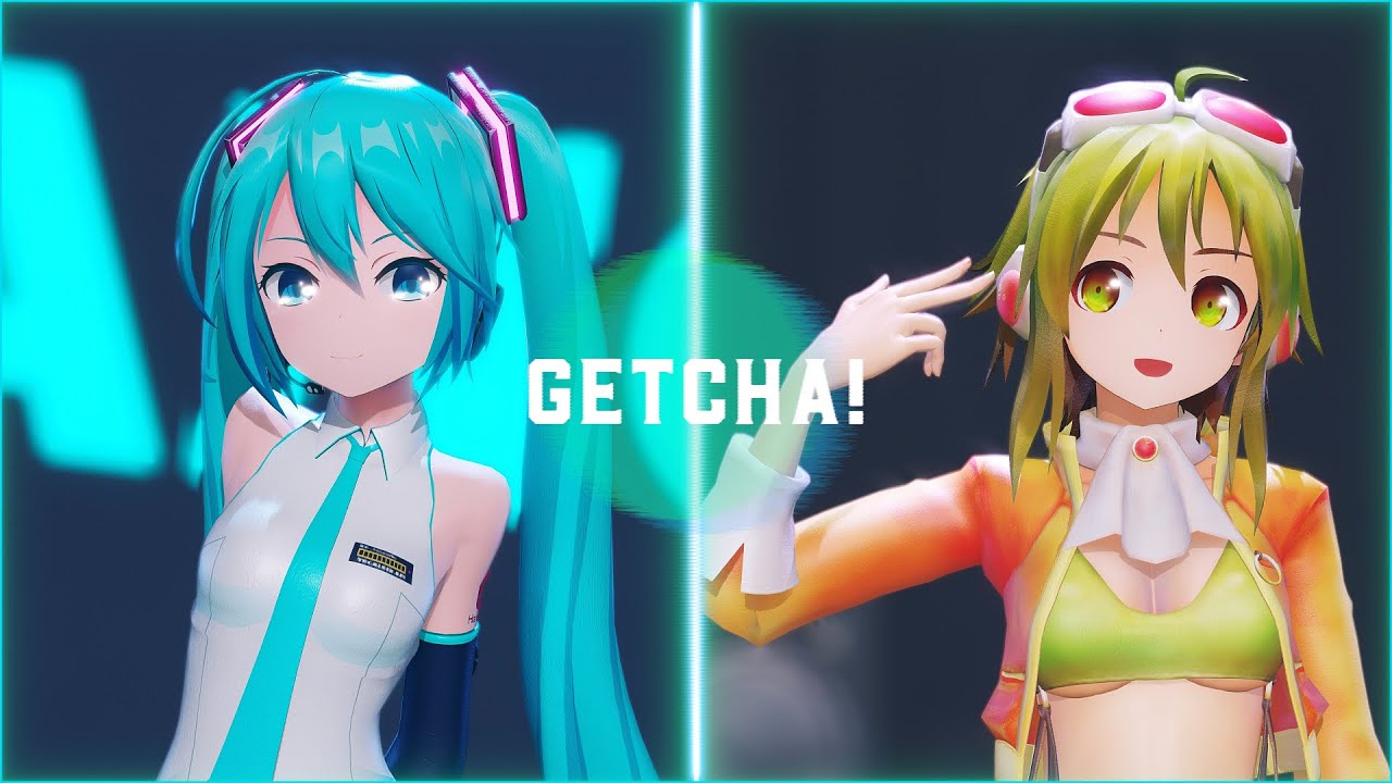 【MMD】GETCHA!/どっと式初音ミクとままま式GUMI【4K】 - YouTube
