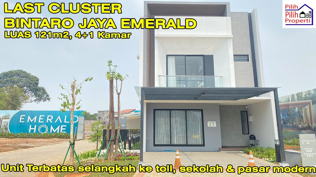 RUMAH MEWAH BINTARO JAYA CLUSTER TERAKHIR DI EMERALD HOME - YouTube
