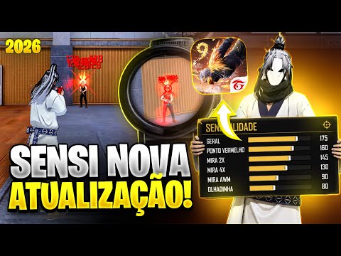 SENSI NOVA TEMPORADA! 🔥 a MELHOR SENSIBILIDADE para SUBIR CAPA na NOVA ATUALIZAÇÃO do FREE FIRE!