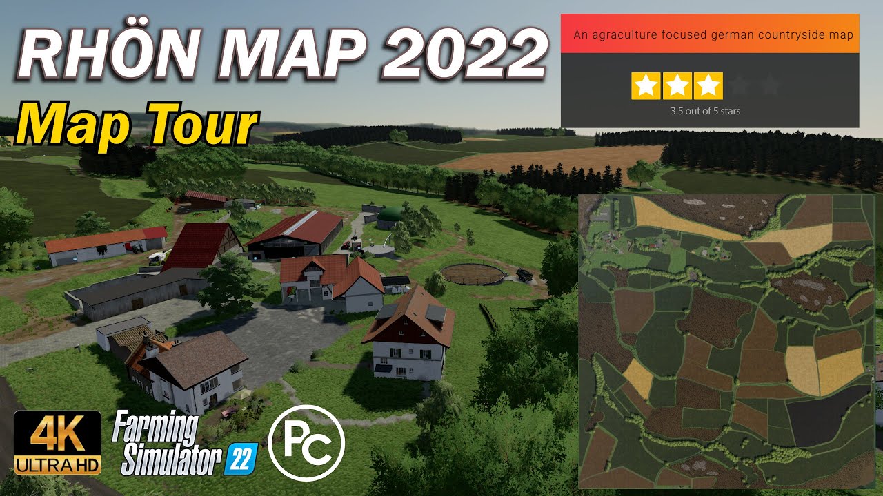 RHÖN MAP 2022 | Map Review | Farming Simulator 22 - YouTube