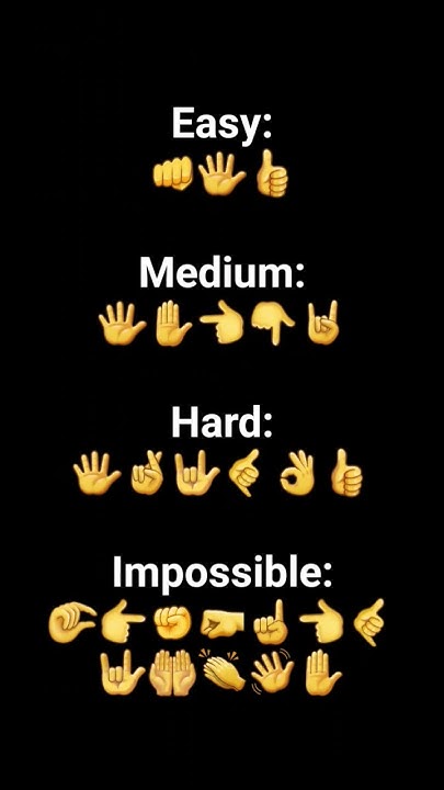 Hand emoji challenge - YouTube
