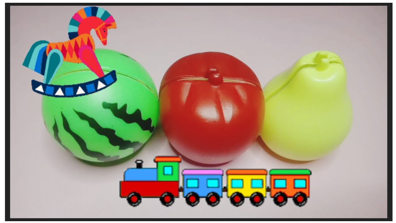 🍉🍎🍐 Satisfying Video | How to Cutting Toy Watermelon, Apple, Pear Fruit ...