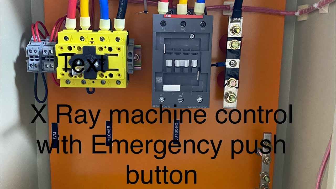 How to control x ray machine in Emergency push button x ray machine ko ...