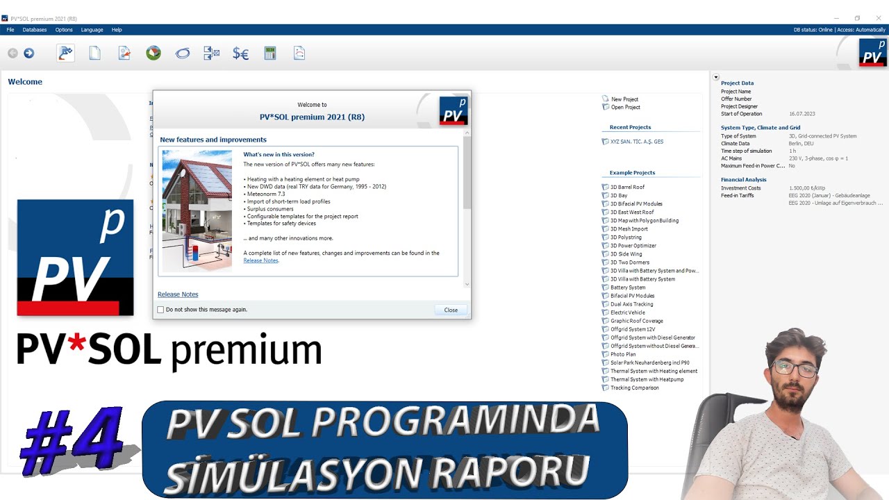 PV SOL PROGRAMINDA SİMÜLASYON RAPORU | PV SOL EĞİTİM VİDEOLARI - YouTube