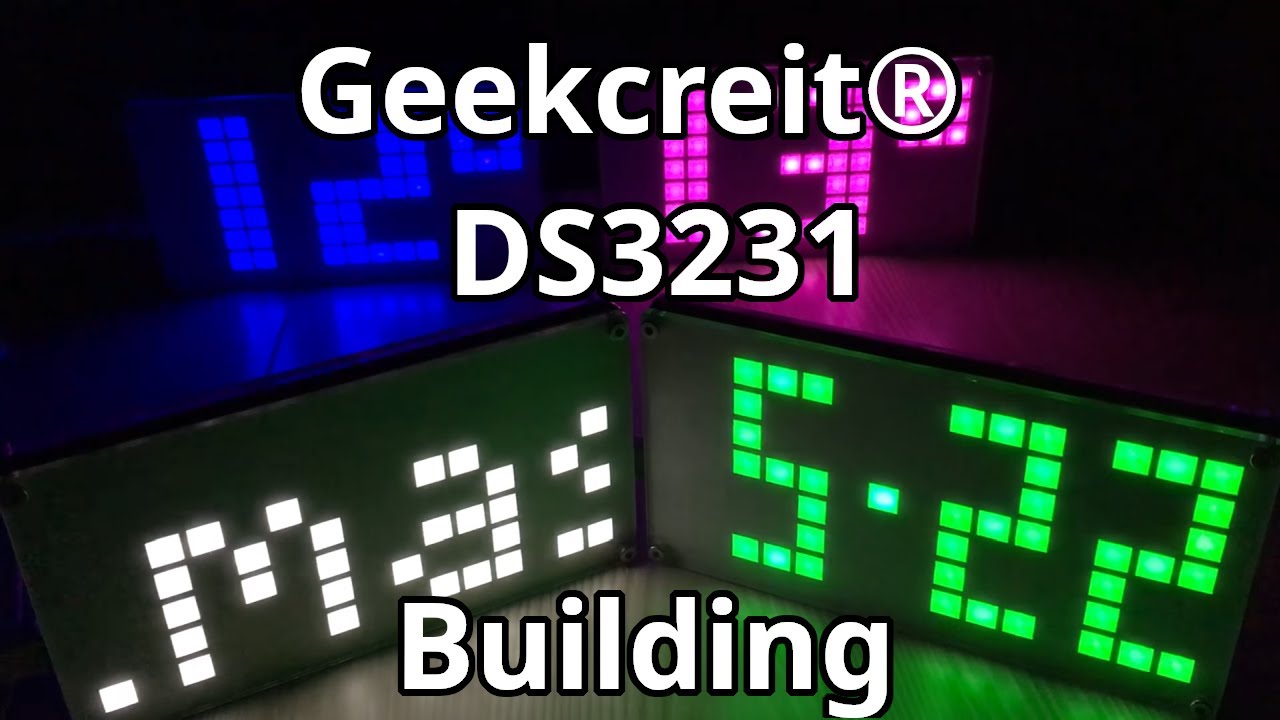LED Dot Matrix DIY Clock KIT Soldering and Assembly - YouTube