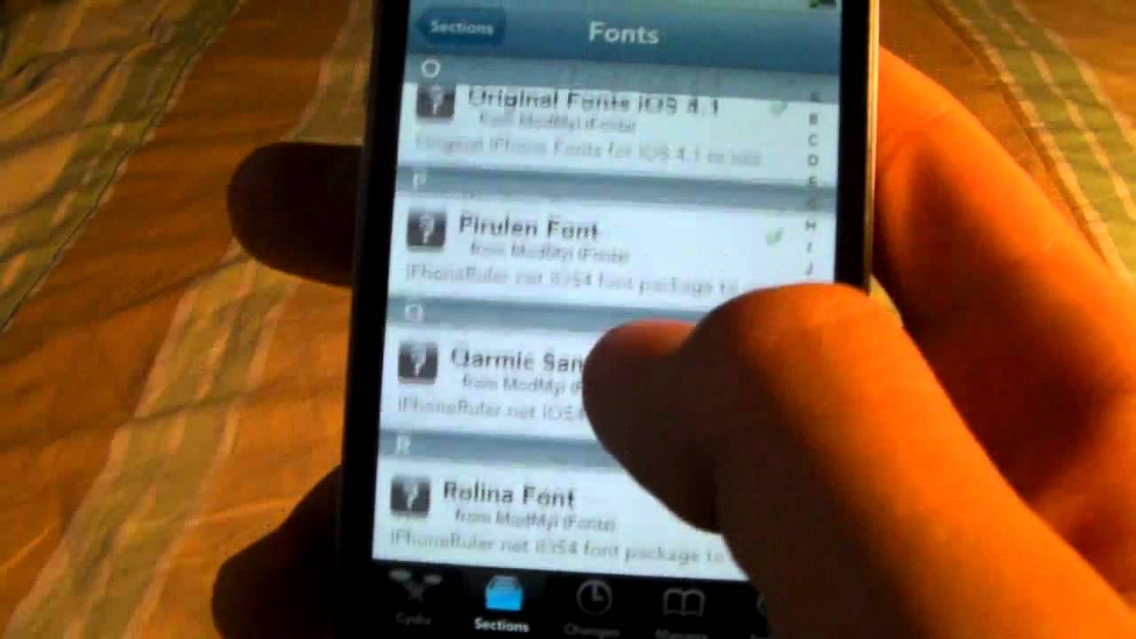 How to change fonts on your iphone , ipod and ipad - YouTube