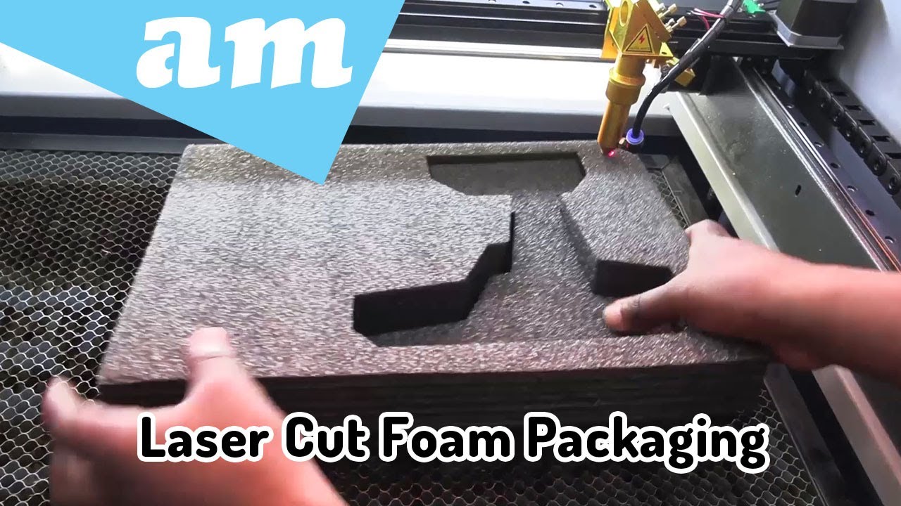 Custom Foam Packaging Foam Inserts by CO2 Laser Machine Demo on TruCUT ...