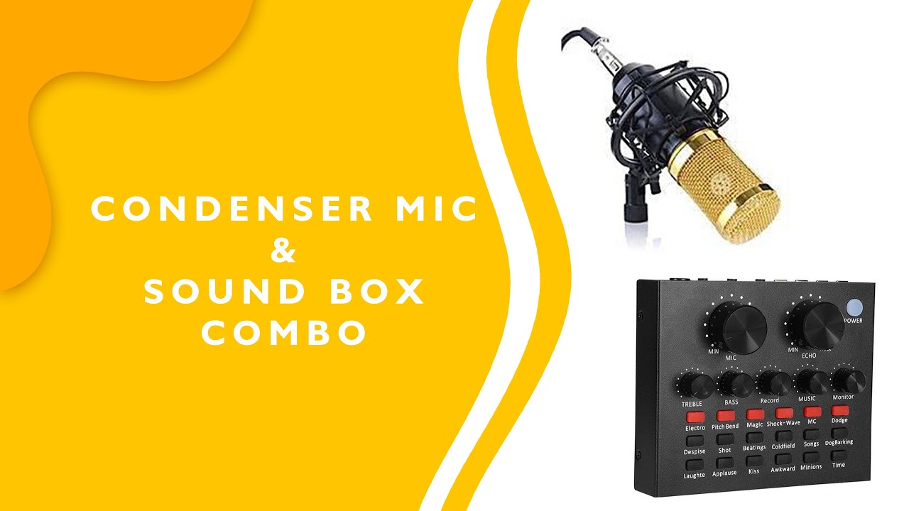 Condenser Microphone + Sound Box + Smartphone Combo - YouTube