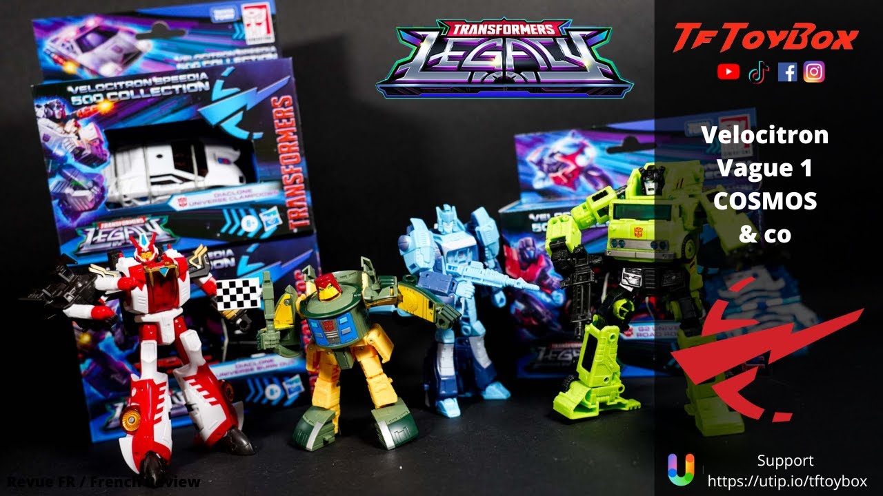 Transformers Unboxing VELOCITRON - Legacy Cosmos, Override, Road Hauler ...