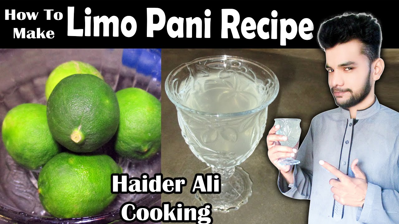 Limo Pani Recipe | Nimbu Pani Recipe By Haider Ali Cooking - YouTube