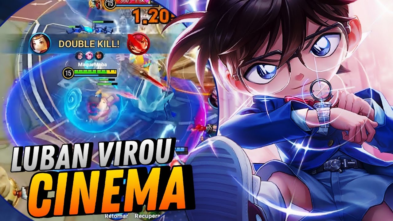 JOGUEI COM A NOVA SKIN DO LUBAN | CONAN EDOGAWA - HOK x DETETIVE CONAN ...