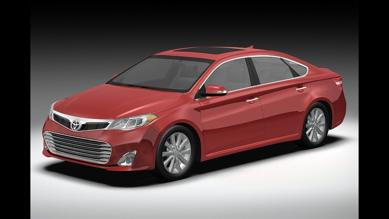 2013 Toyota Avalon 3D Model - YouTube