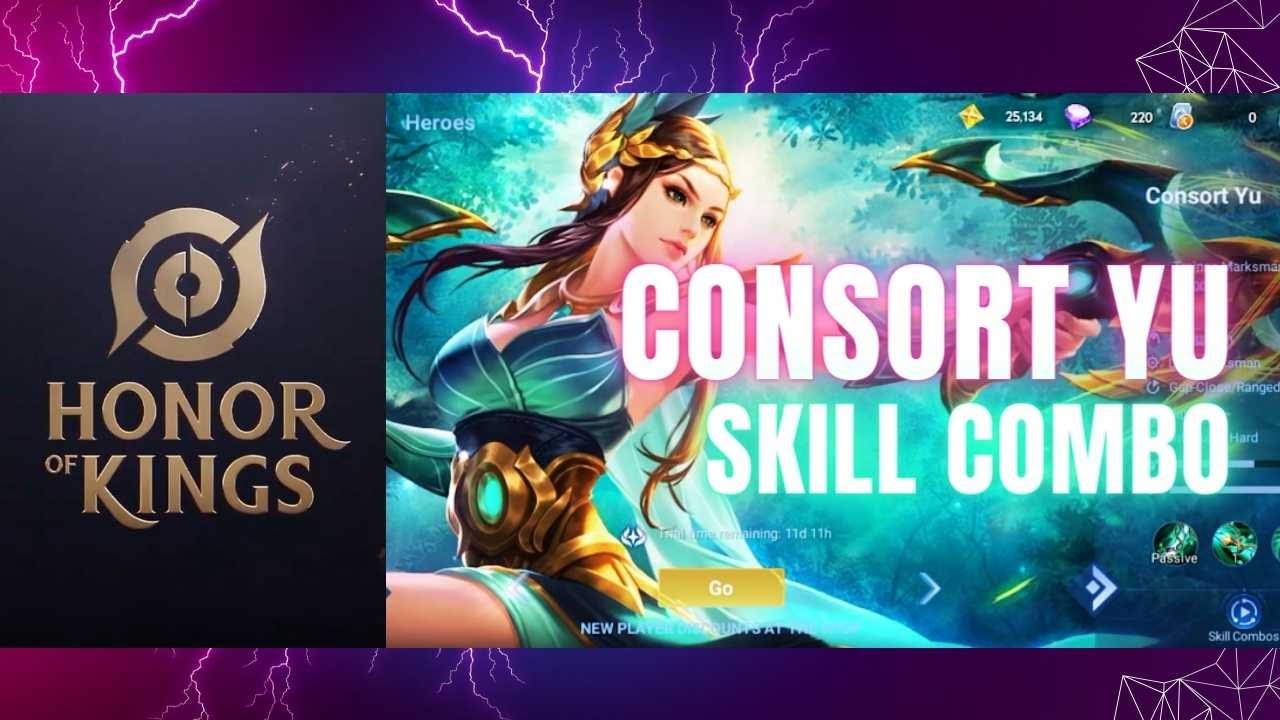 HONOR OF KINGS HOK CONSORT YU SKILL COMBO - YouTube