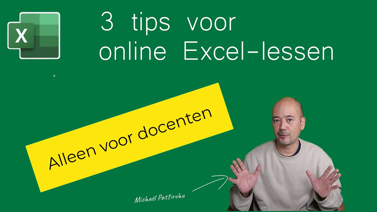 3 tips voor docenten voor online Excel-lessen - YouTube