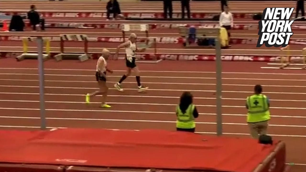 This 99-year-older runner edged his 92-year-old opponent in a race ...