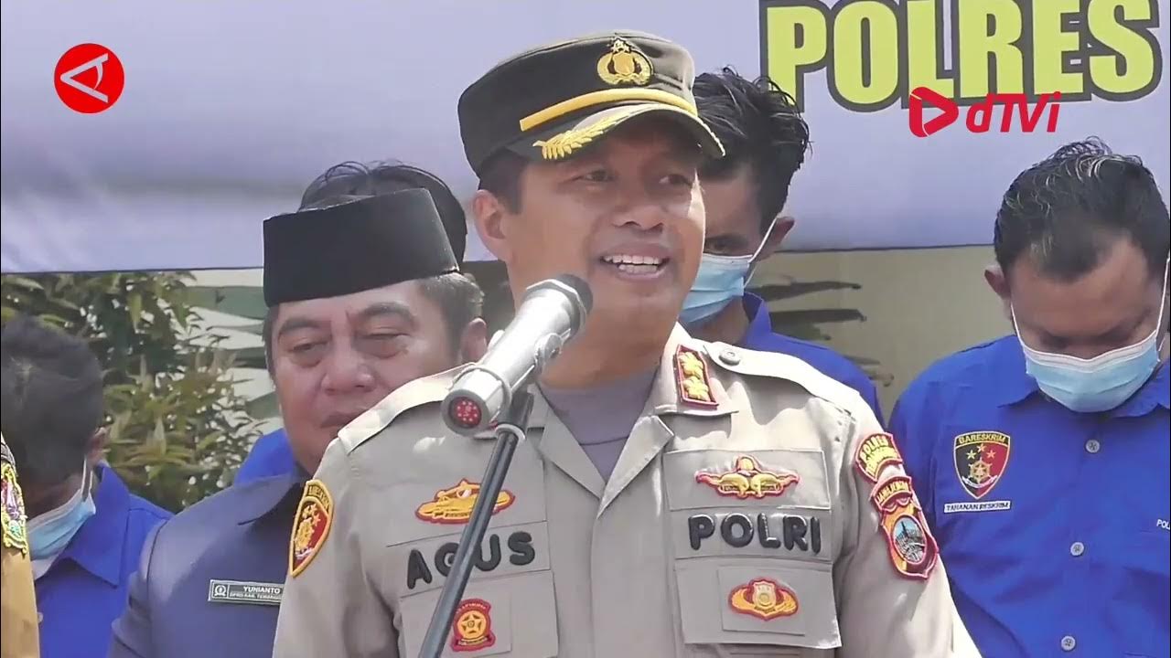 Polres temanggung musnahkan ribuan botol miras dan knalpot brong - YouTube