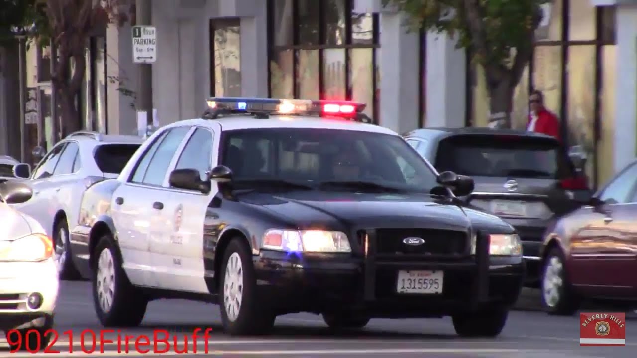 LAPD Crown Vic Responding Code 3 - YouTube