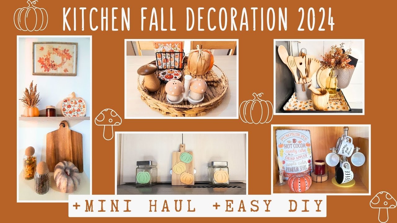 🍂KITCHEN FALL DECORATION 2024 MINI DECOR HAUL EASY DIY DECOR ...