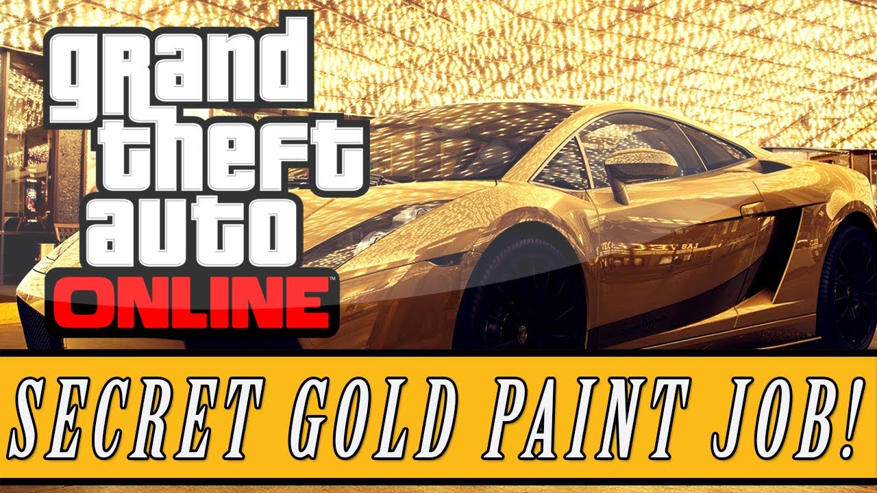 GTA 5: ONLINE | How To Get Golden Paint-job! Golden Vehicles! (Online ...