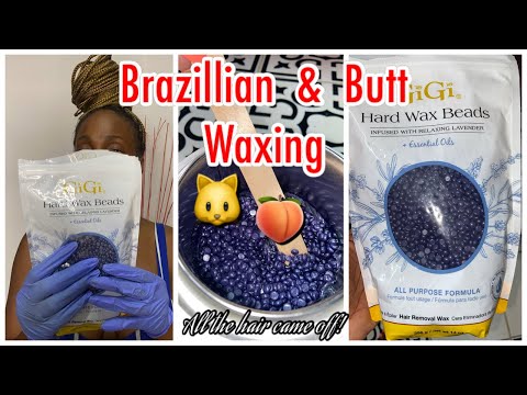 AT HOME BRAZILLIAN 🐱, BUTT 🍑 & UNDERARM WAX   (USING HARD WAX BEADS)