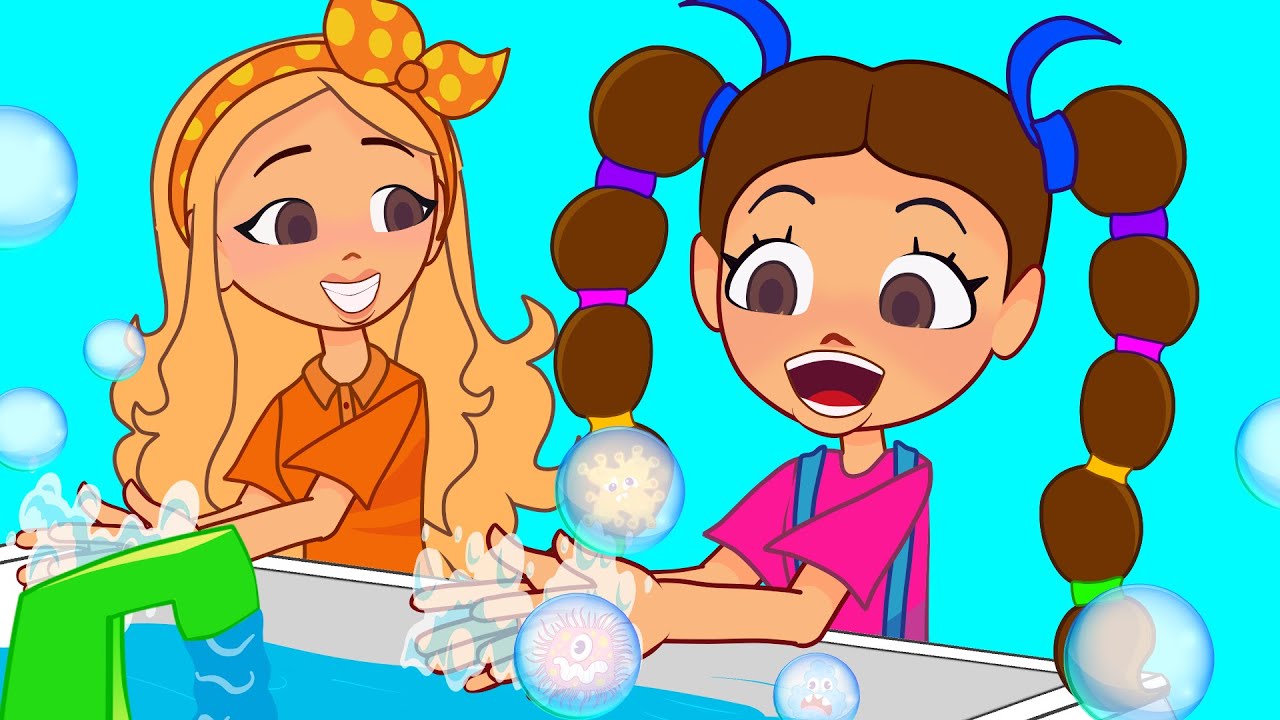 Wash your hands Children's Song | Healthy habits | Nursery Rhymes - YouTube